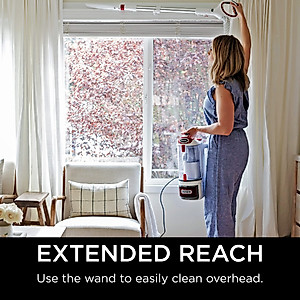 Shark NV501 Rotator Professional Lift-Away Upright Vacuum with HEPA Filter, Swivel Steering, LED Headlights, Wide Upholstery Tool, Dusting Brush & Crevice Tool, White/Red