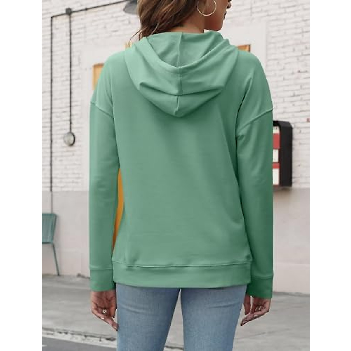 Minetom Women's Lightweight Pullover Hoodies Casual Long Sleeve Sweatshirts Tops with Pocket