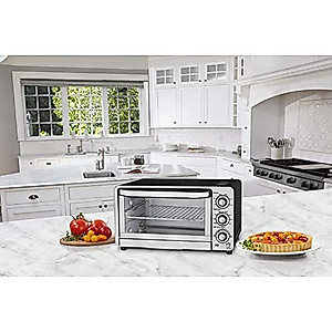 Cuisinart TOB-40FR Custom Classic Toaster Oven Broiler, Silver (Renewed)