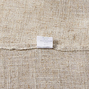 Fennco Styles Toscana Classic Natural Round Tablecloth. One Piece. (96 Inch Round)