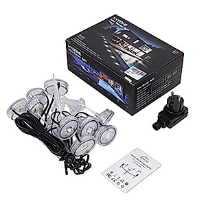 HYDONG Garden Lights Outdoor, 9 LED Bluetooth Control In-Ground Lights, IP65 Waterproof Landscape Lights Pathway Spotlight for Yard Deck Lawn Patio Pathway Walkway (RGB+ Warm White), 2 Pack