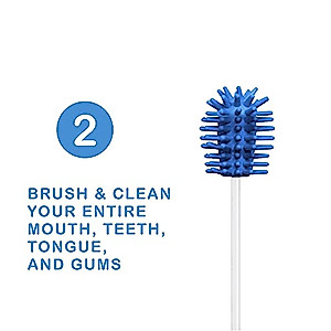 Fresh-Tips Mini Disposable Travel Toothbrush | Individually Wrapped | 25 Pack | Peppermint w/Xylitol | Next Generation Oral Care