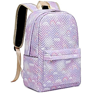 JIANYA Backpack for School Girls Backpacks Kids Backpack with Lunch Box Lightweight Bookbag School Bag for Preteen Girl
