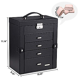 Homde Leather Jewelry Box + Jewelry Stand