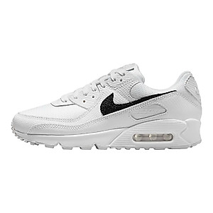 Nike Women's Air Max 90 shoe, Summit White/Pro Green/Crimson, 9