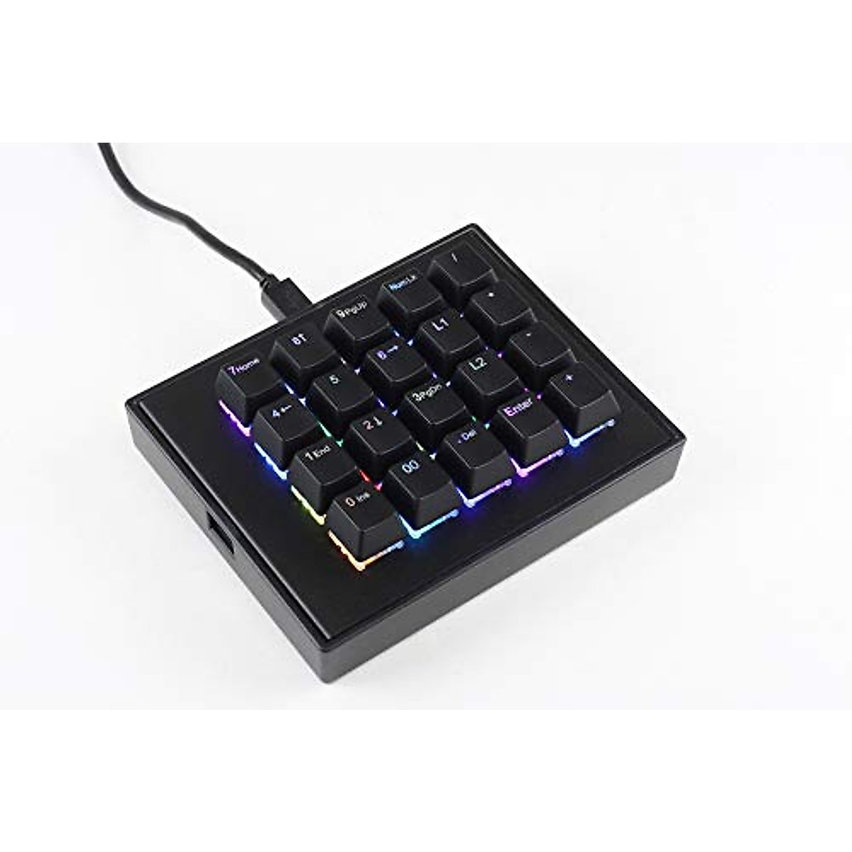 Max keyboard Falcon-20 Programmable Macropad Mechanical Keyboard, Backlit Multicolor LED, Cherry MX RGB Switch (Cherry MX RGB Brown)
