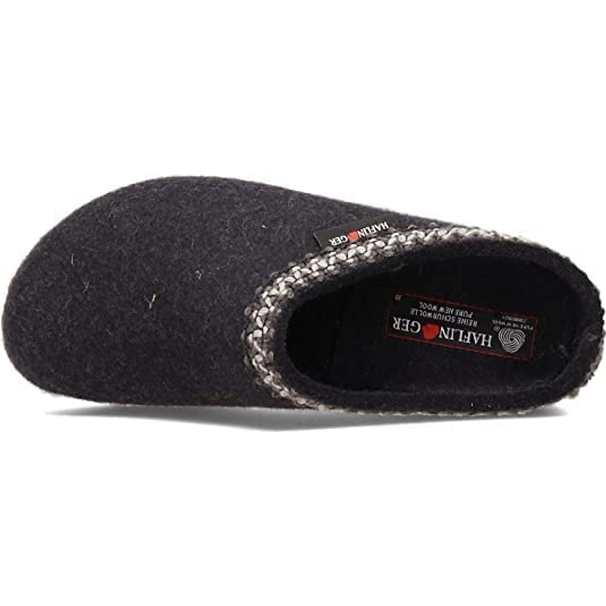 HAFLINGER Zigzag Clog - Charcoal, 42