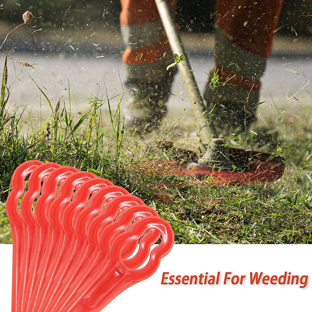 Plastic Machine Trimming Blades Fit for STIHL Polycut 2-2 Polycut 3-2 Grass Trimmer FSA 45 57 FSE 52,Sun Joe 24V-GT10, Redback Swift 40V, Replace for 4008 007 1000 Weed Eater Blades Grass Cutter Tool