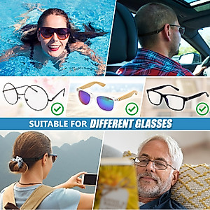 SIGONNA Glasses Strap Holder - 3 Adjustable Eyeglasses Strap Lanyards, No Tail Sunglasses Strap for Men Women, Anti-Slip Eye Glasses Holders Around Neck Head