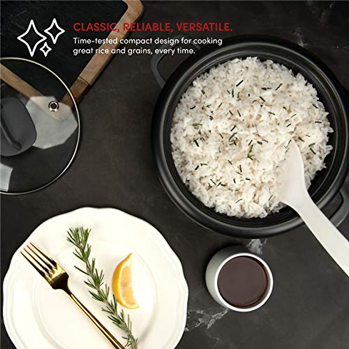 Aroma Housewares 6-Cup (Cooked) (3-Cup UNCOOKED) Pot-Style Rice Cooker (ARC-743G) , White