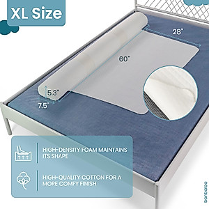 BANBALOO | Bed Bumper for Toddlers - Premium Model | XL Bed Barrier with Mattress Cover | Toddler Bed Bumper | Easy Setup and Quick Installation | Queen, King, Twin, Full-Size Bed | Foam and Cotton