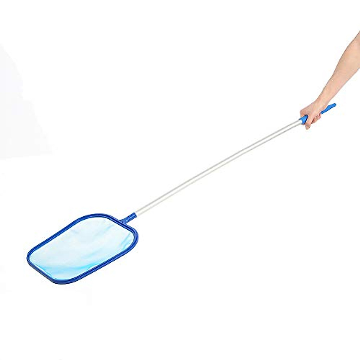 TOPINCN Swimming Pool Net, 5 Section Detachable Pole Pool Skimmer Net, Fine Mesh Pool Skimmer for Pool and Garden Pond