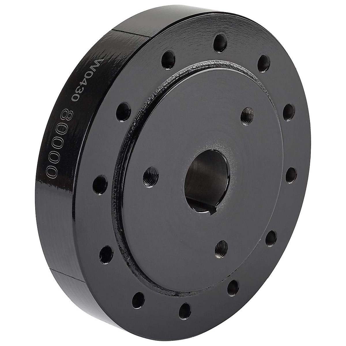 SB Compatible with Chevy Harmonic Balancer, 6-3/4 Inch & Chrome Timing Tab