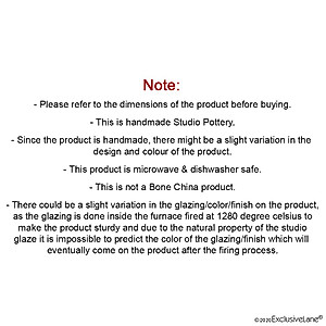 ExclusiveLane 'Earthen Turquoise' Hand Glazed Ceramic Chip and Dip Serving Platter with Dip Bowl for Parties, Salsa, Guacamole | Chip and Dip Platter for Appetizers, Hummus, Nacho (Microwave Safe)