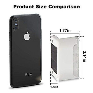 APONUO Solar Deck Lights 16 Pcs, Solar Step Lights Outdoor Waterproof Led Solar Fence Lamp for Patio, Stairs,Garden Pathway, Step and Fences(Warm White)