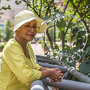 SOULMEET 60th Birthday Gifts Necklace, Sterling Silver Six Circles Necklace for Her 6 Decades Jewelry Gift 60 Years Old