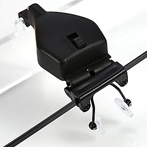 Magnifier Glasses w/LED Light for Lash Extensions - 3 Lenses Magnifier Spectacles 1.5X 2.5X 3.5X Eyeglass LED Magnifier Hands Free Head Eyelash Extension Magnifying Glass