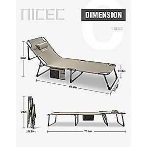 Nice C Lounge Chair + Low Beach Chair 2 Pack