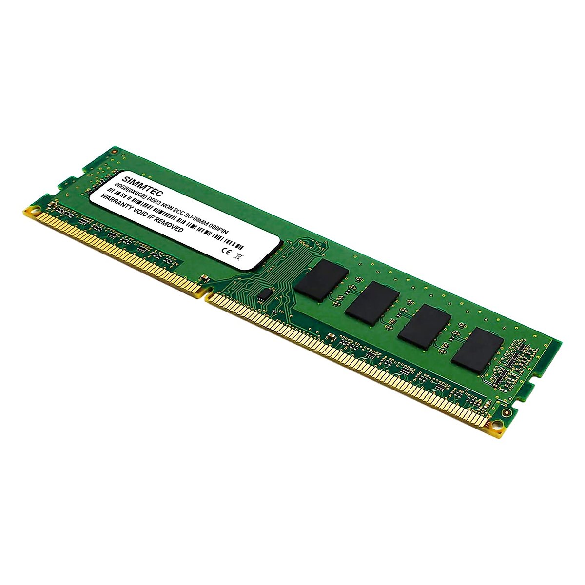 Simmtec RAM 32GB (4x8GB) DDR3 / DDR3L 1600 MHz DIMM PC3L-12800 / PC3-12800 (PC3L-12800U) CL11 2Rx8 1.35V Non-ECC UDIMM 240 Pin - Desktop PC Computer Memory Upgrade Kit