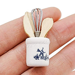 Odoria 1/12 Miniature Kitchen Utensils Baking Whisk Dollhouse Decoration Accessories