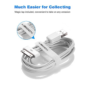 Aibocn MFi Certified 30 Pin Sync and Charge Dock Cable (New Packaging × 2 Pack)