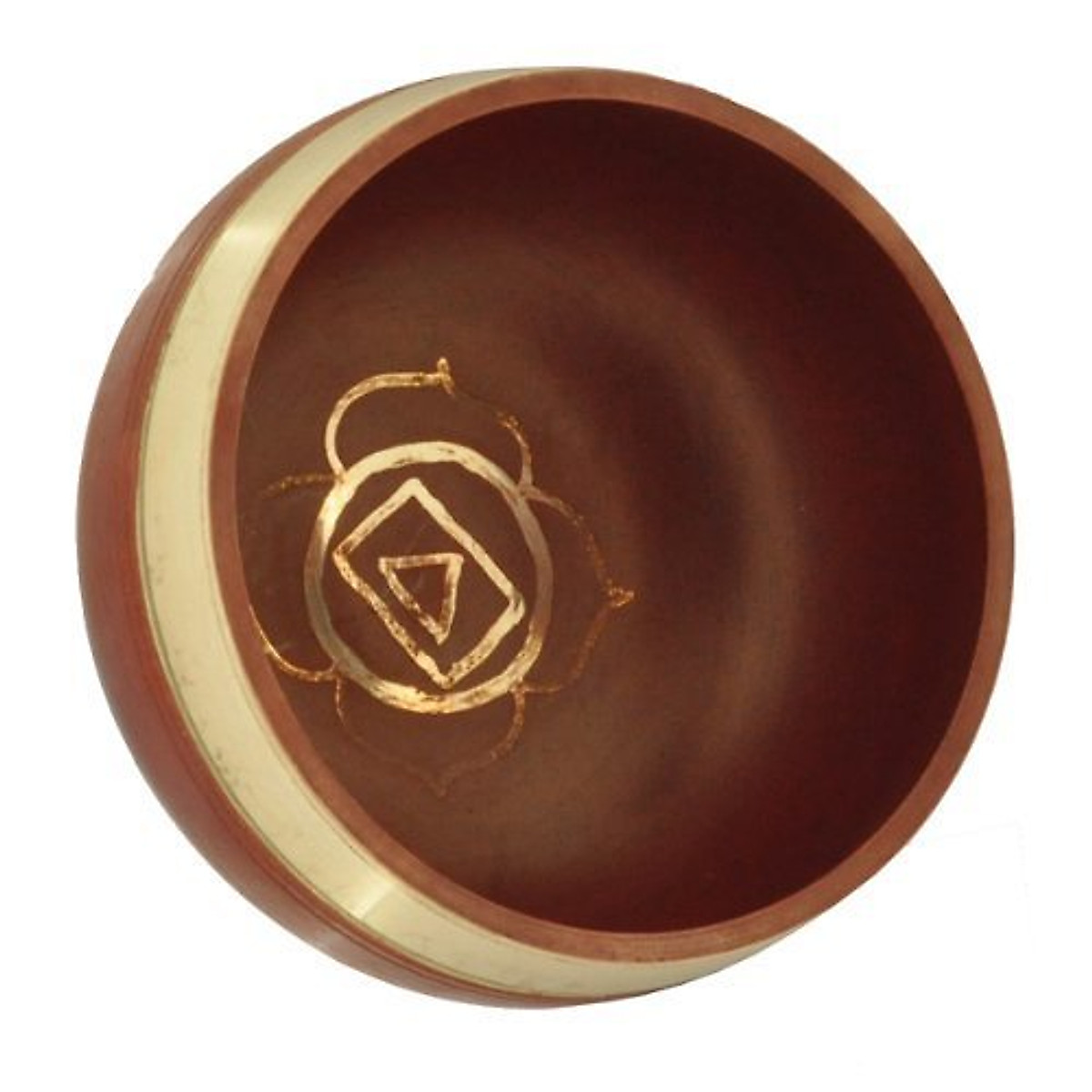 JIVE® Tibetan Chakra Singing Bowl Set Palm Size Root Chakra Red Singing Bowl - Premium Quality