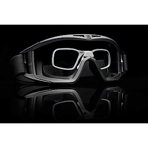 Revision Military Prescription Rx Carrier & Connector System, Gray, Compatible With Sawfly Eyewear, Desert Locust Goggles & More, Rx Inserts Not Included