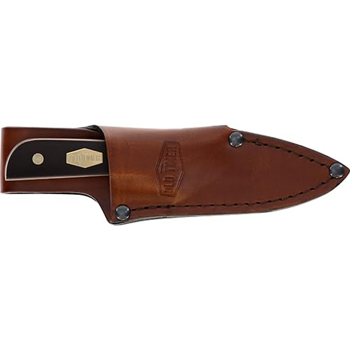 Old Timer 156OT Lil Finger 6.6in High Carbon S.S. Full Tang Fixed Blade Knife with 2.5in Drop Point and Sawcut Handle for Outdoor, Hunting and Camping