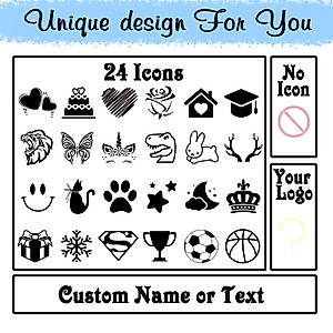 Yananka Personalized Water Bottles with Straw Lid 26 12 oz Custom Stainless Steel Water Bottle Customized with Engraved Name Text Logo for Women Men