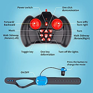 Gesture Sensing RC Stunt Car Toys for 6-12 yr Boys&Girls - Best Birthday Gifts for Kids, 2.4Ghz H&Controlled Remote Control Twist Cars, PREPOP 4WD Transform Off Road for Rotating