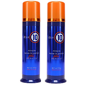 It's a 10 Haircare Miracle Leave-In Potion Plus Keratin, 3.4 fl. oz. (Pack of 2)