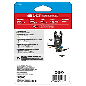 Imperial Blades IBOA800-1 One Fit 4-IN-1 Features Drywall Blade, 1PC