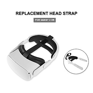 Orzero Head Strap Compatible for Quest 2 Accessories with Head Cushion Elite Strap Upgraded Comfortable Protective Head Strap Reduce Pressure Adjustable Headband
