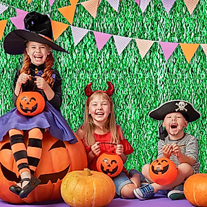 Green Fringe Curtain Party Streamers 2Pack 3.3x6.6 Ft Foil Fringe Backdrop Curtains for Birthday Wedding Bridal Baby Shower Holiday Tinsel Streamers Green Party Christmas Decorations Door Streamers