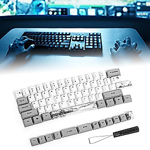 Replaceable Keycaps,73 PBT Sublimation Keycaps,with Cute Patterns,Abrasion Resistance,easy to Install,Suitable for Mechanical Keyboards (#3)