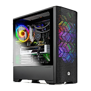 Skytech Blaze 3.0 Gaming PC Desktop - AMD Ryzen 7 5800X 8-core 3.8GHz, RTX 3070 8GB GDDR6, 16GB DDR4 3200MHz, 1TB Gen4 NVMe SSD, 240mm AIO, 750W Gold PSU, Windows 10 Home 64-bit, AC WiFi, Black
