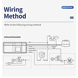 EASYGUARD IM001 RFID 2.4GH car Wireless Immobiliser Security System with Engine Automatic Lock or Unlock immobilizer System Anti-hijacking & Anti-Theft DC12V Easy DIY Installation