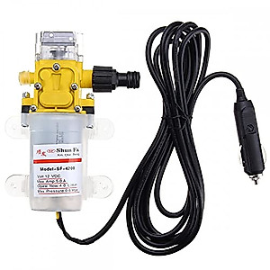 Portable Smart Electric High Pressure Washer Pump 100W 160 PSI 12V High Pressure Power Wash Kit for Home, Car, Garden, Project
