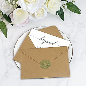 Udoula Beyond Grateful Thank You Cards with Envelopes, Pack of 30, 4x6 Folded, Elegant Fold Over Greetings, Perfect for Wedding, Bridal Shower, Baby Shower, Birthday to say thanks! (Black)