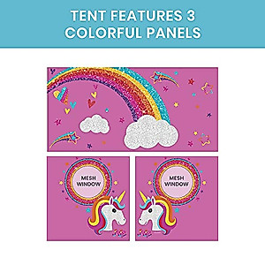 JoJo Siwa Loft Bed Tent - Curtain Set for Low Twin Loft Bed (Bed Sold Separately) by Delta Children