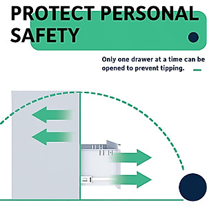 Bonusall Lateral File Cabinet 2 Drawer, Metal Lateral Filing Cabinet with Lock, Locking Organizer Filed Drawer Cabinet for Letter/Legal / A4 / F4 Size for Home Office, Sturdy Steel, White