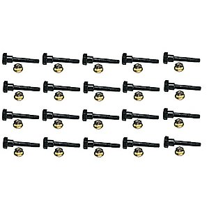 LAWN & GARDEN AMC 20 Pack, Compatible with Honda Snowblower Shear Pins & Nut Part #'s 90102-732-010 & 90114-SA0-000, Code 1410182, 1533355