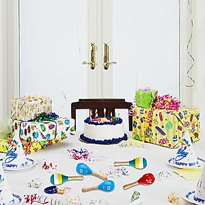 Hedume 20 Pack Mini Wooden Festival Maracas, Kids Baby Rattles Egg Shaker, Shaker Sand Hammer Toy Noisemaker for Party Favors, Musical Fun, Birthday Parties, Carnivals