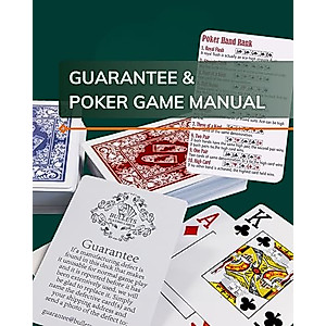 Bullets Playing Cards – Two Decks of Poker Cards – Waterproof Plastic – Easy to Read & Great Feel - Jumbo Index & Two Pips – Including Cut-Card - Professional Playing Cards for Texas Holdem Poker