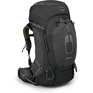 Osprey Atmos AG 65 Men's Backpacking Backpack, Black, Small/Medium