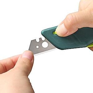 Nova Smart-retracting Squeeze Trigger Knife, Safety Box Cutter, Utility Knife, Ambidextrous Design, Replaceable and Durable Blade, Ideal for Cutting Boxes
