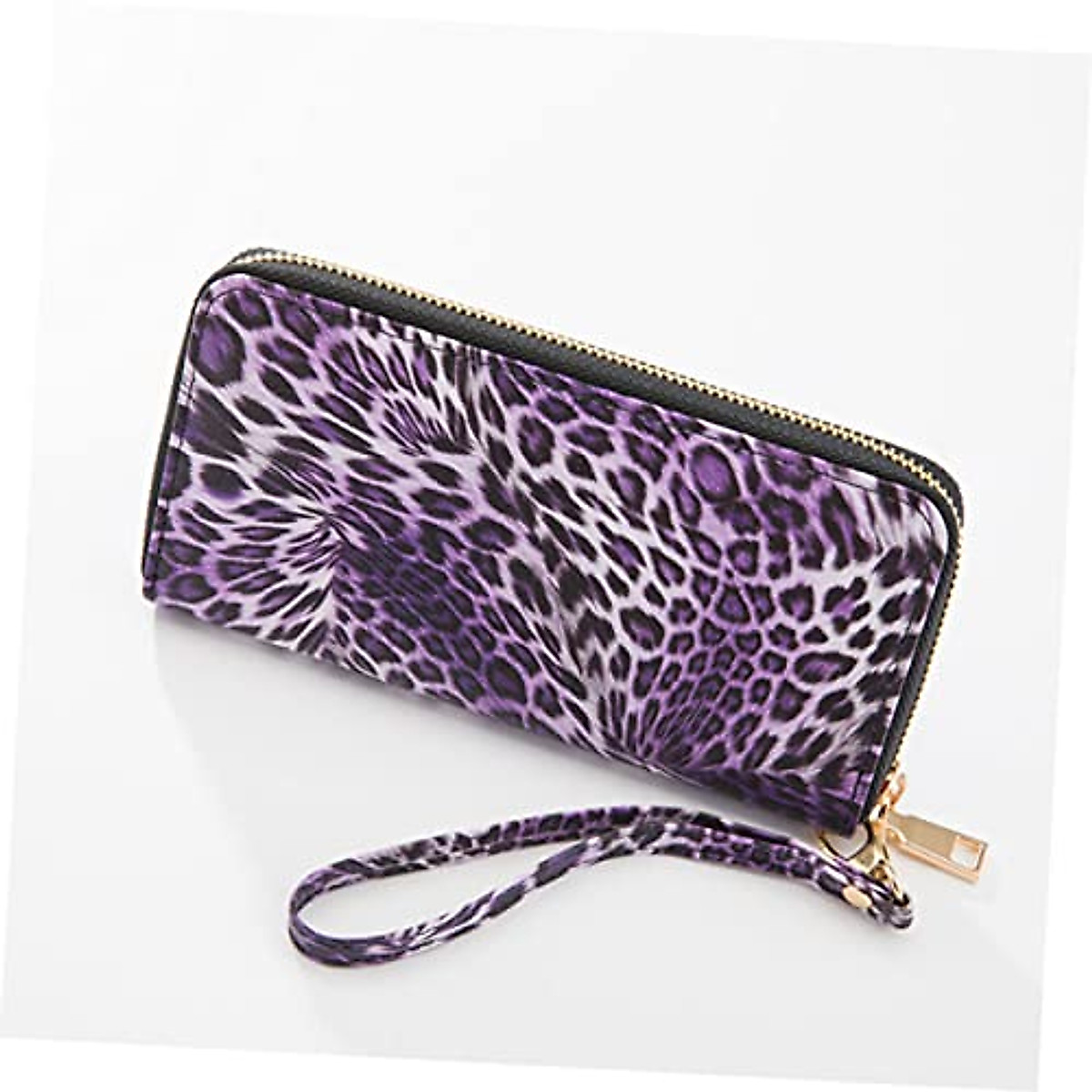TENDYCOCO Leopard Wallets for Women Zipper Wallet Leopard Print Purse Wallet for Women Wallet with Wrist Strap Wristlet Purse Storage Bags Handbag Wristband Fashion Women Wallet Tote Bag Set