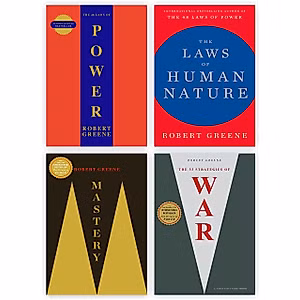 By Robert Greene 4 Book set: The 48 Laws of Power, The Laws of Human Nature, Mastery & The 33 Strategies of War
