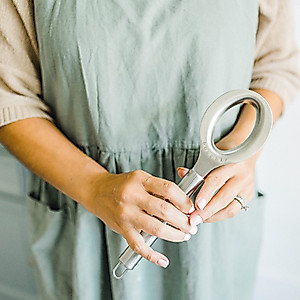 DOUGHTY - Dough Kneading & Mixing Tool - Stainless Steel Hand Mixer - Ideal for Thick Sticky Doughs - Great Bread Kneading Tool & Danish Dough Whisk Alternative - Gift Box Included