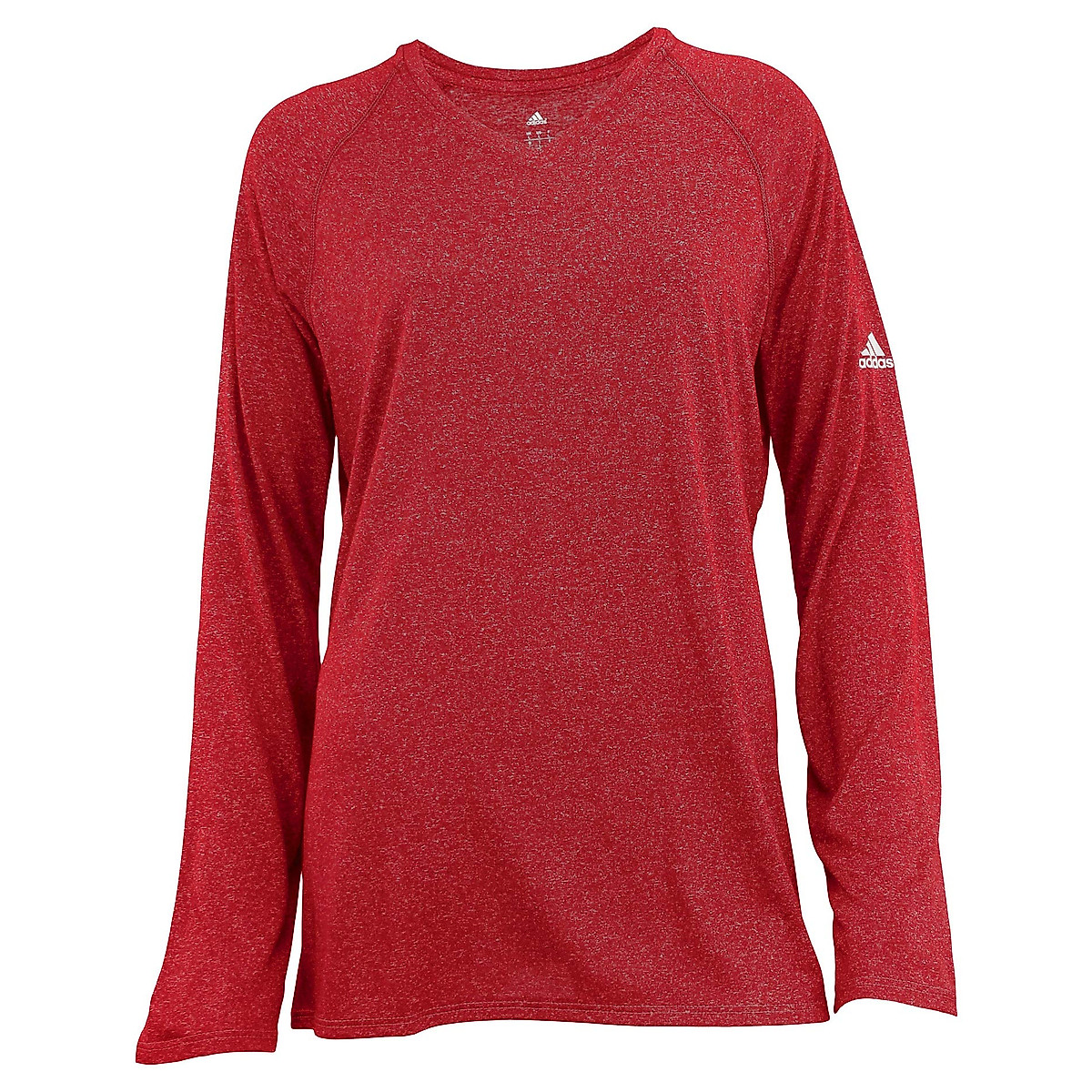 adidas Women's PWRML L/S Climalite TEE Size XS Heather Red